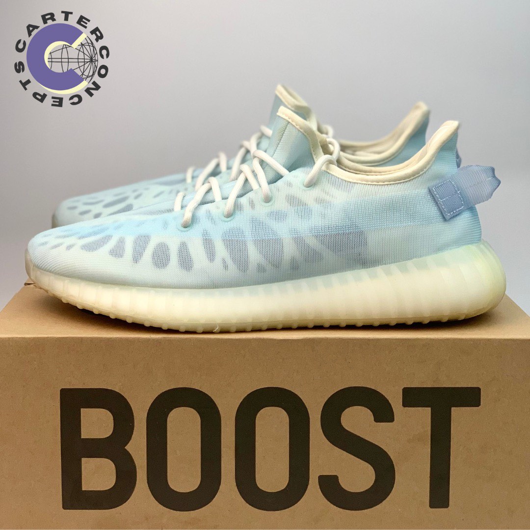 Yeezy 350 V2 Mono Ice, Men's Fashion, Footwear, Sneakers on Carousell