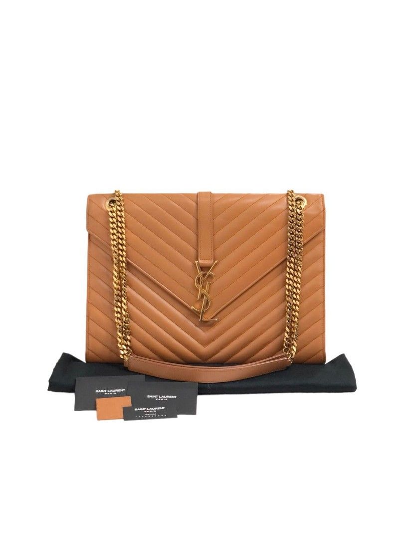 YSL envelope, Barang Mewah, Tas & Dompet di Carousell