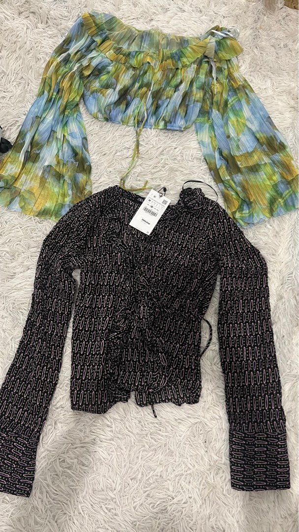 Zara tops TAKE ALL, Women's Fashion, Tops, Blouses on Carousell