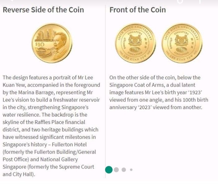 100th birth anniversary of LKY $10 coin, Hobbies & Toys, Memorabilia ...
