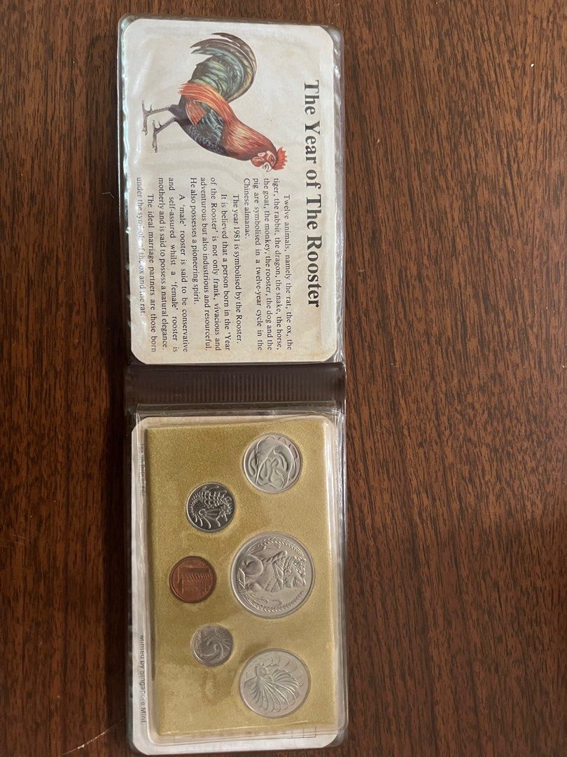 1981 rooster uncirculated coin set, Hobbies & Toys, Memorabilia ...