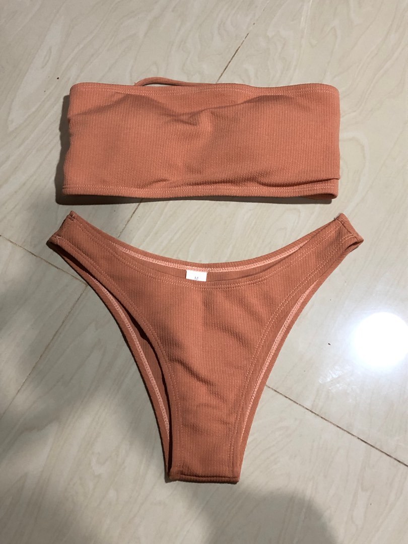 2 piece orange bikini, Women's Fashion, Swimwear, Bikinis & Swimsuits ...