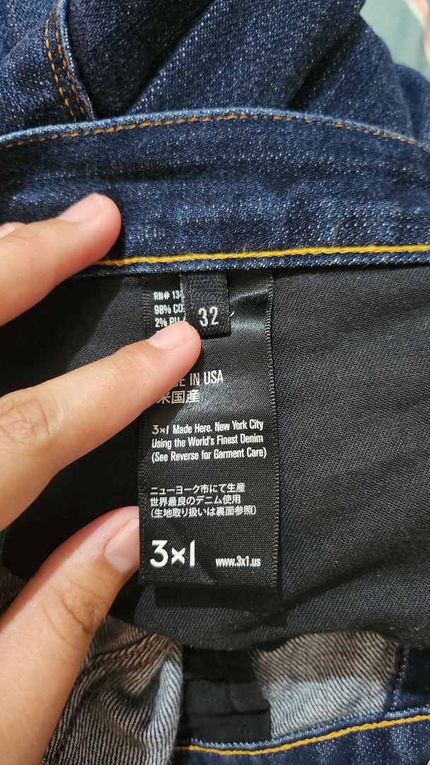 3x1 NYC M3 Selvedge Denim Pants for Men, Men's Fashion, Bottoms, Jeans ...