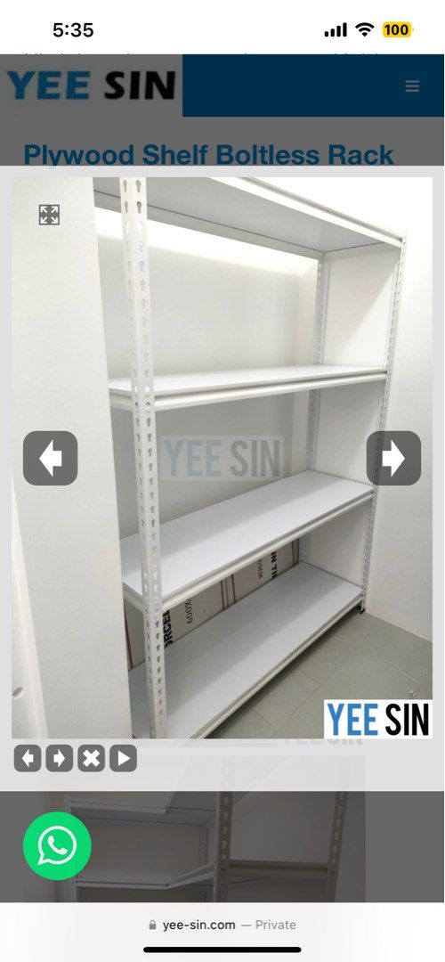 4 tier metal rack boltless. From yee sin , Furniture & Home Living ...