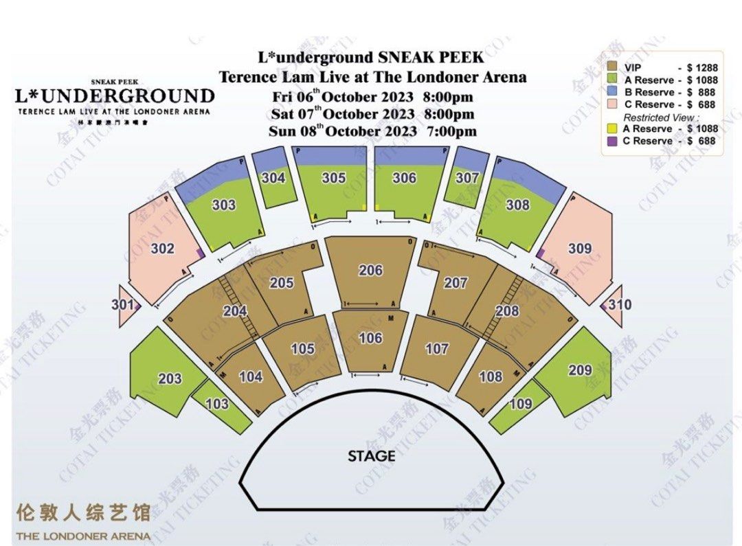 林家謙演唱會 7/10 L*UNDERGROUND TERENCE LAM LIVE AT THE LONDONER ARENA ...