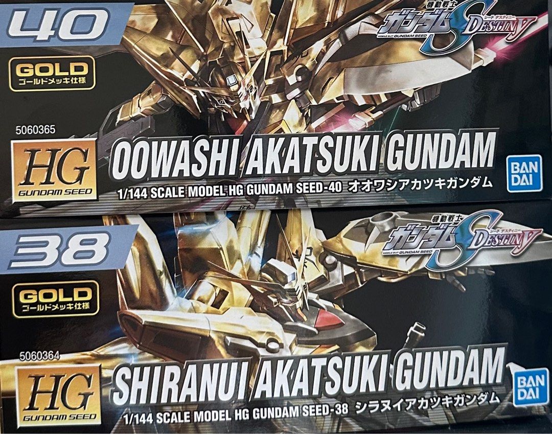 全新 HG Shiranui Akatsuki Gundam 不知火 曉 + HG Oowashi Akatsuki 曉 大鷲型 電鍍版 ...