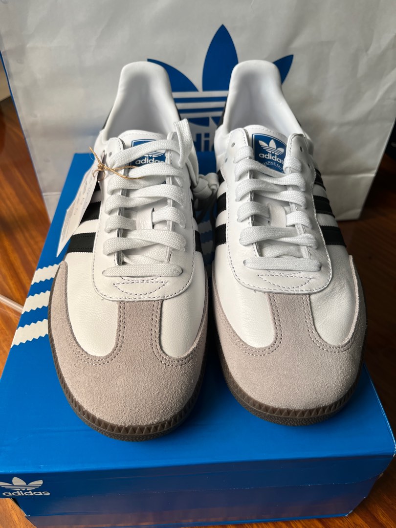 Adidas Samba White, Men's Fashion, Footwear, Sneakers on Carousell