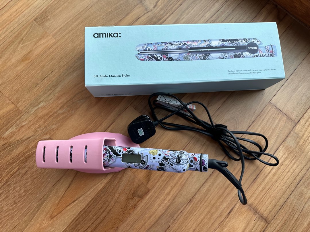 Amika Ceramic Titanium Styler with Stand, Beauty & Personal Care, Hair ...