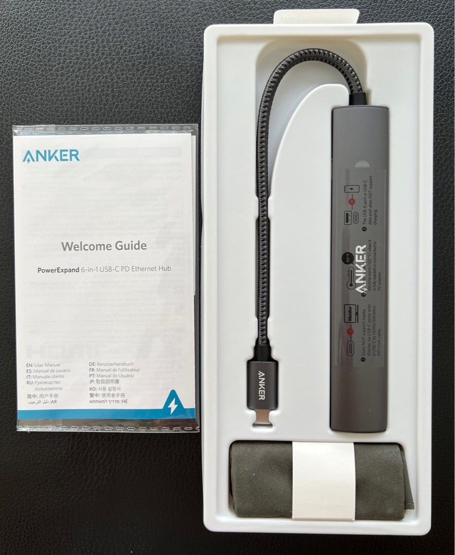 ANKER PowerExpand 6-in-1 USB-C PD Ethernet Hub, Computers & Tech, Parts & Accessories, Cables ...