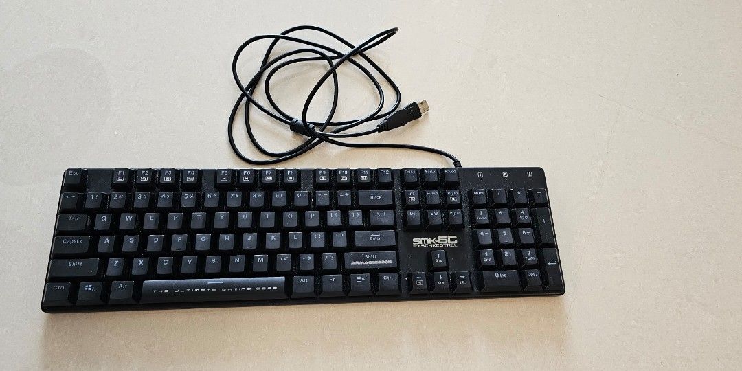 ARMAGGEDDON SMK-6C Psychkestrel Blue switch Mechanical Keyboard ...