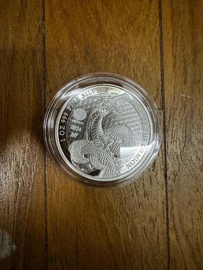 Asahi 1 oz silver year of the dragon 2024 coin, Hobbies & Toys ...