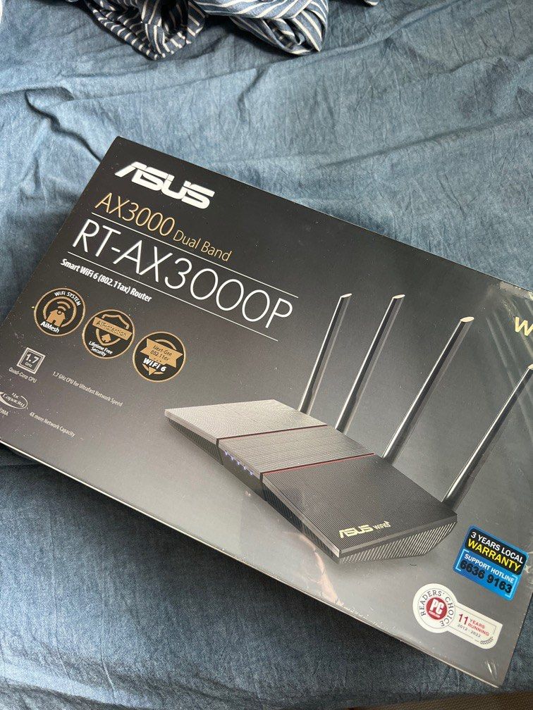 Asus RT-AX3000P Router, Computers & Tech, Office & Business Technology ...
