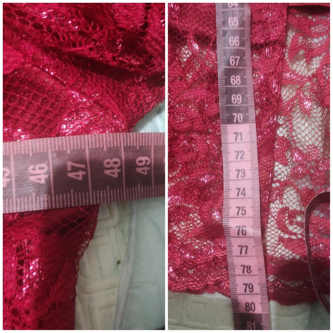 Atasan Kebaya merah S, Fesyen Wanita, Pakaian Wanita, Atasan di Carousell