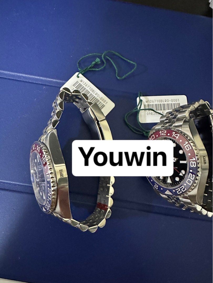 Full stickers Mark 1 Rolex Pepsi Jubilee 126710BLRO GMT Submariner ...