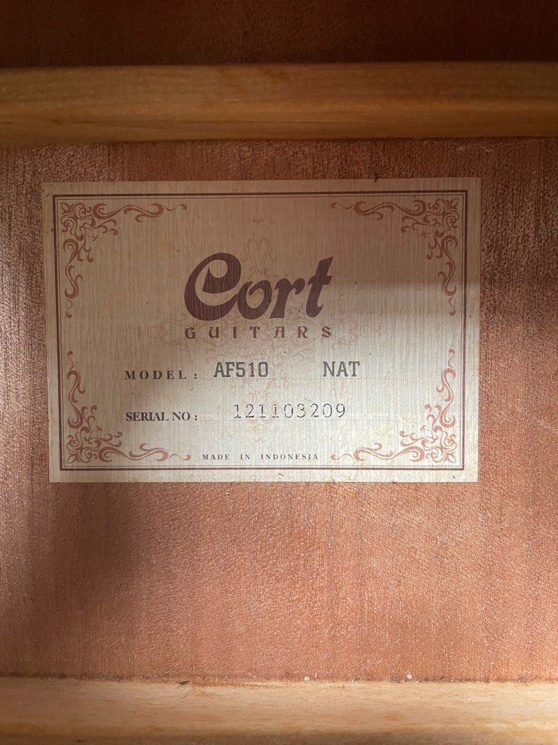 Authentic Cort AF510 Guitar, Hobbies & Toys, Music & Media, Musical ...