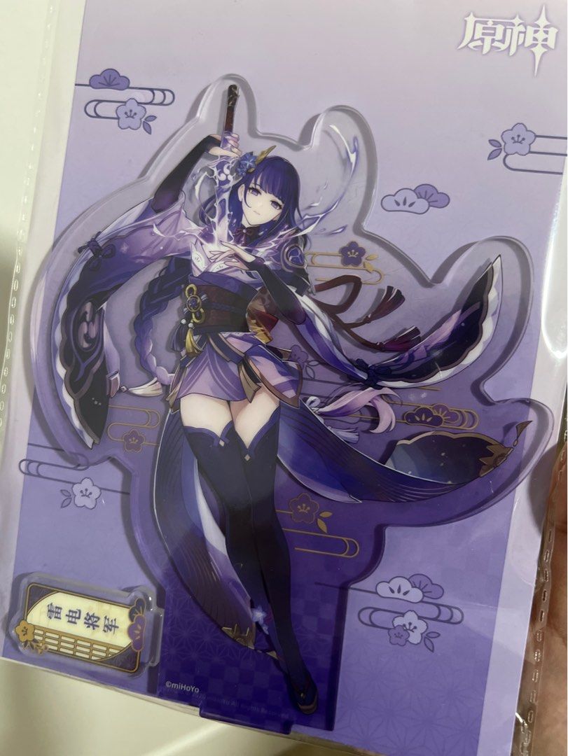 AUTHENTIC MIHOYO Raiden Shogun Acrylic Standee, Hobbies & Toys ...