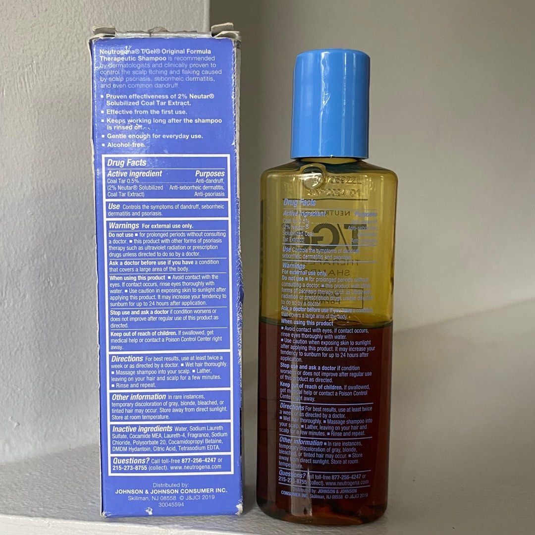 Authentic Neutrogena T/Gel Therapeutic Shampoo - Original Formula 2% ...