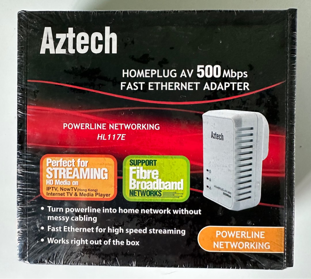 Aztech Homeplug 500 Mbps, Computers & Tech, Parts & Accessories ...