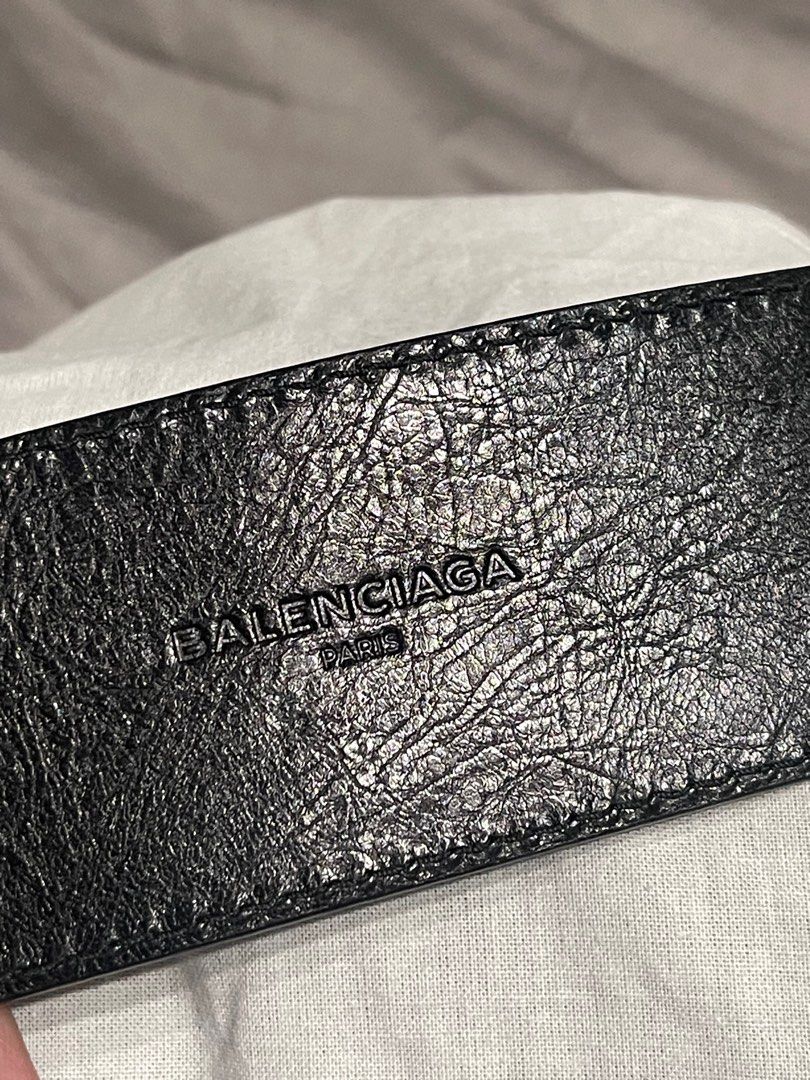 Balenciaga Black Leather Cross Body Bag (Authentic Like New), Luxury ...