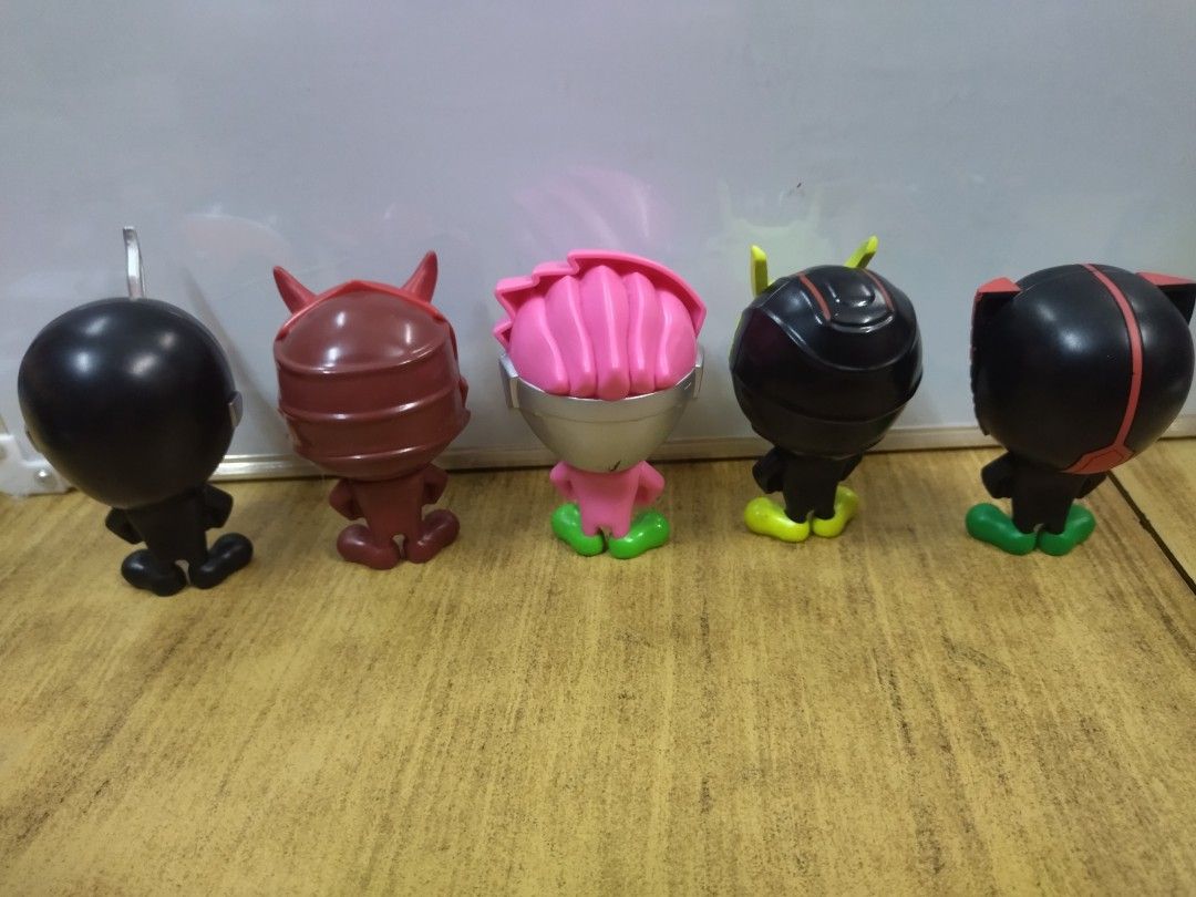 Bandai Genuine Gacha Toys Capchara Kamen Rider Shellless Big Head Action Figure Toys, Hobbies ...