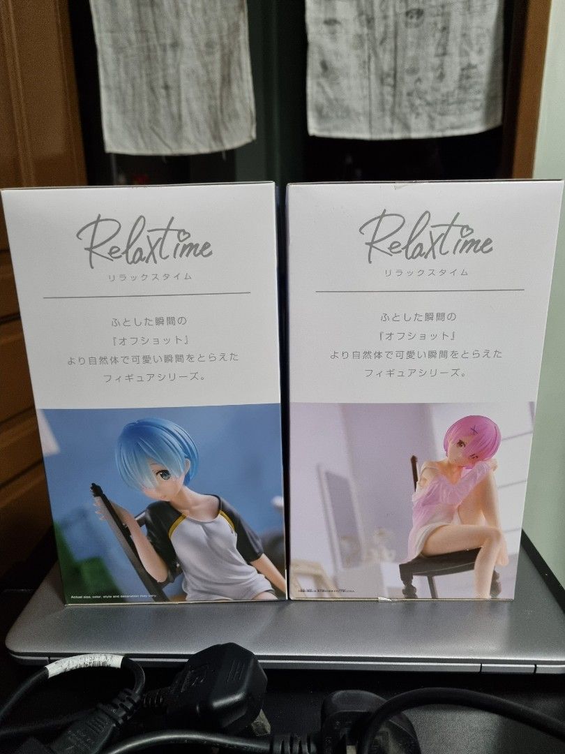 Banpresto Relaxtime Re: zero (Ram & Rem), Hobbies & Toys, Toys & Games ...