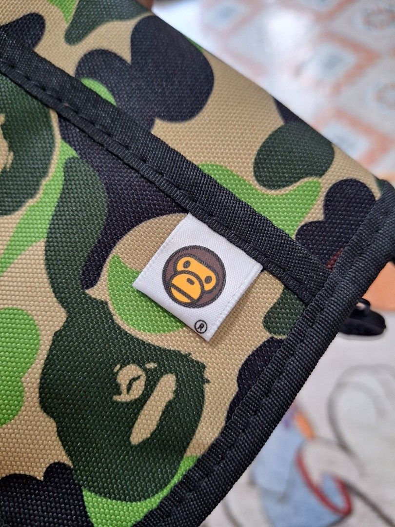 Bape Baby Milo Store Camo passport holder /wallet, Men's Fashion, Bags ...