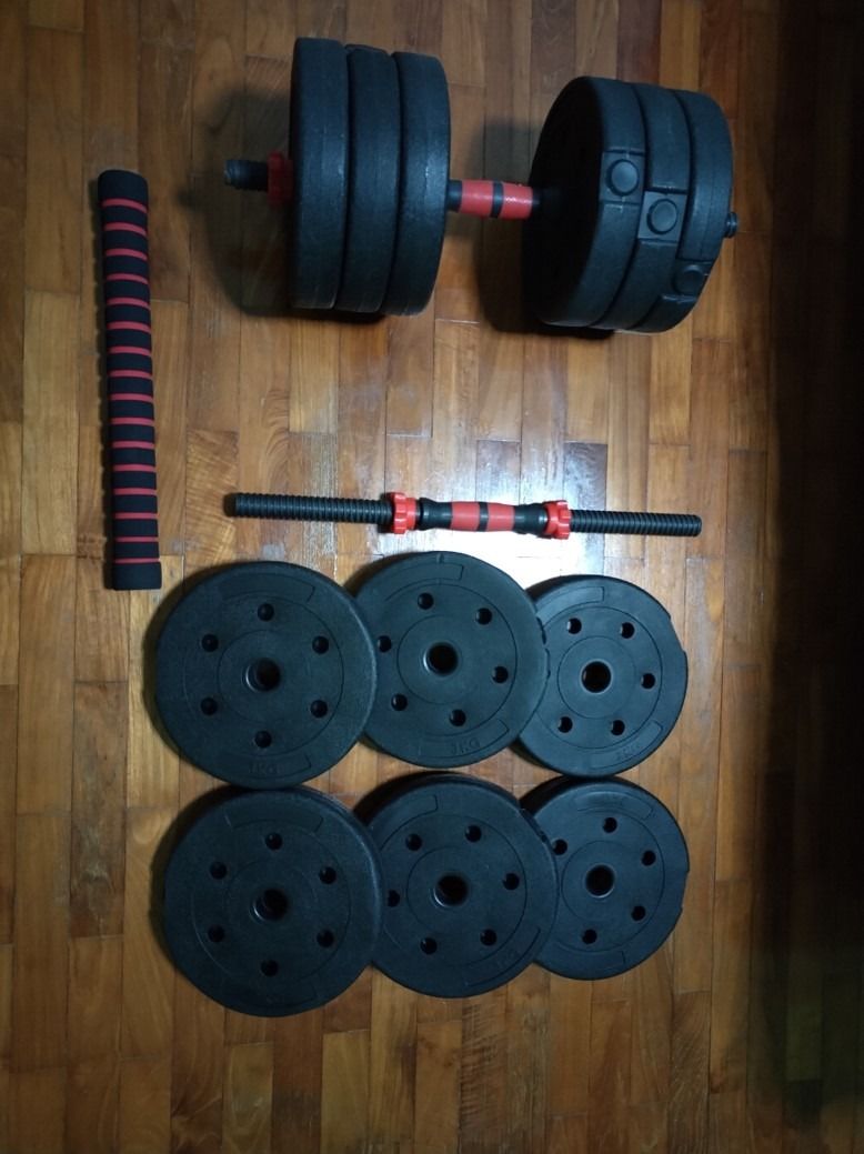 Barbell Dumbbell 30KG Set Multiple Combination Gym Home Exercise ...