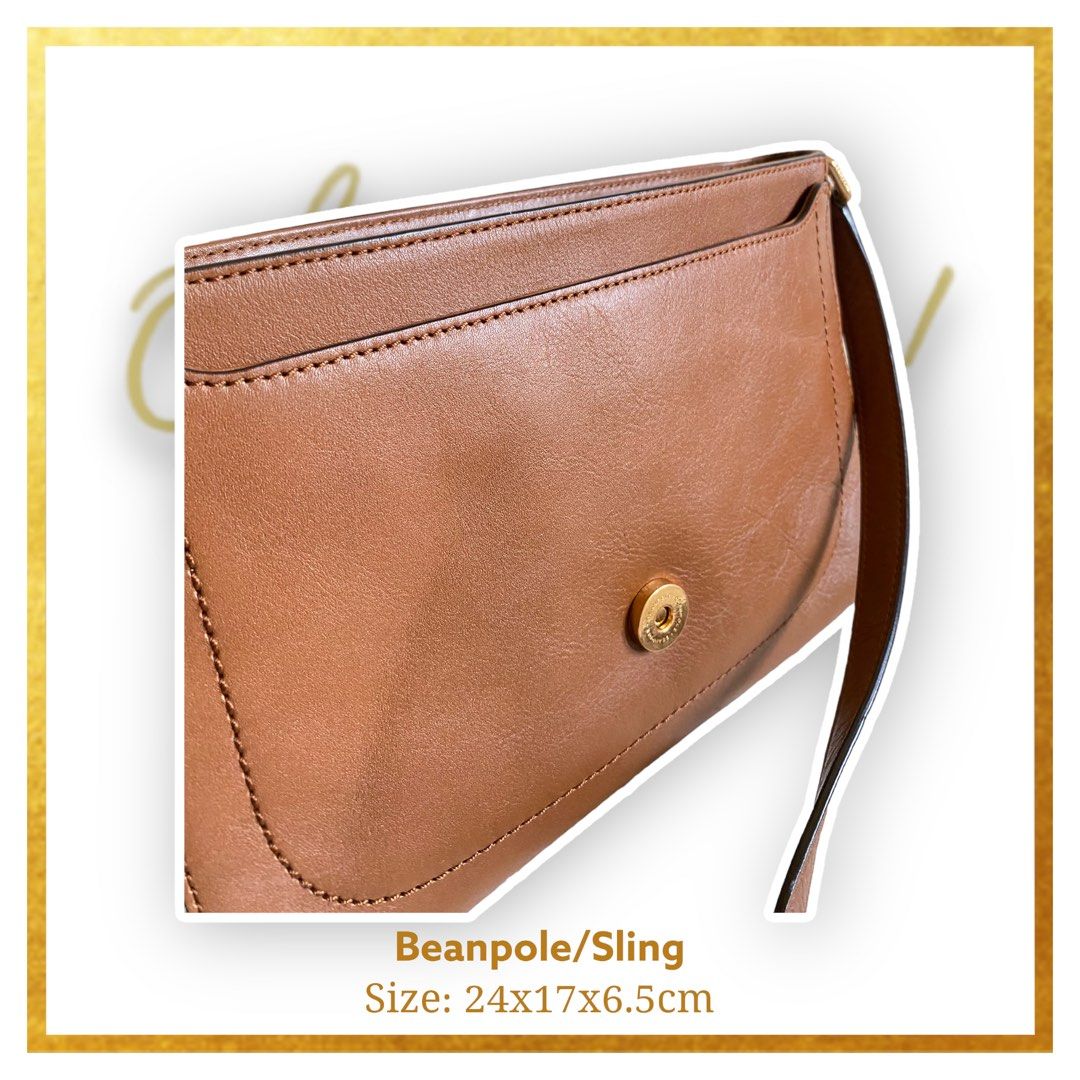 SALE! Beanpole genuine leather sling crossbody bag, Women's Fashion ...