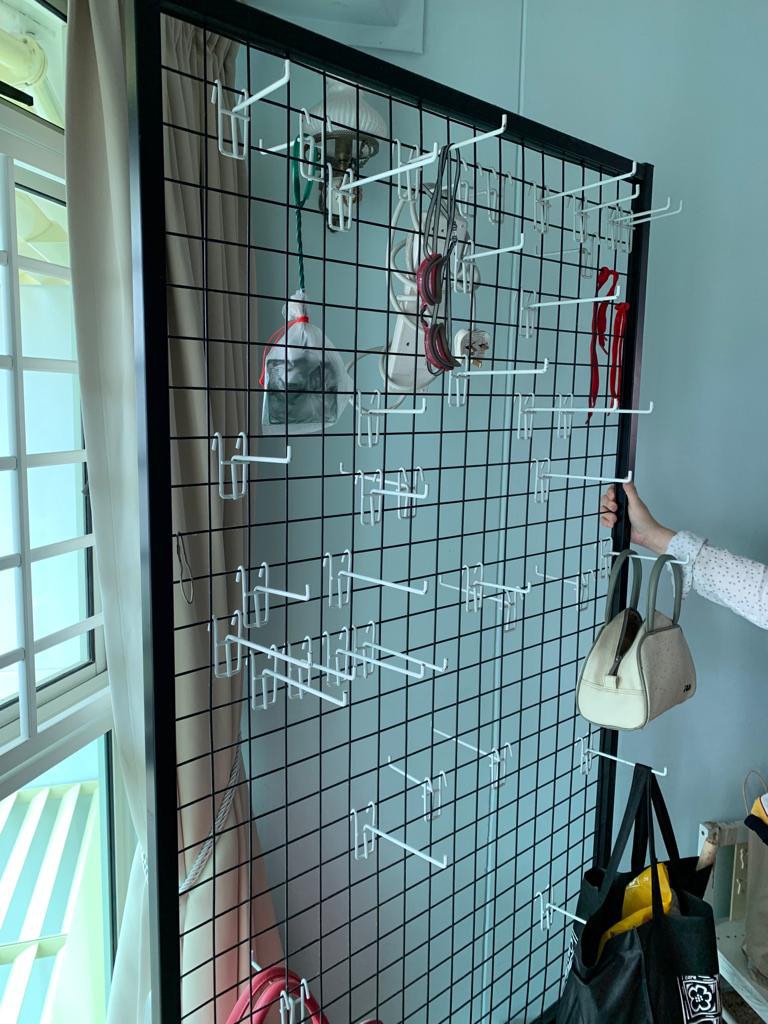 Black open faced cabinet (good for hanging items), Furniture & Home ...