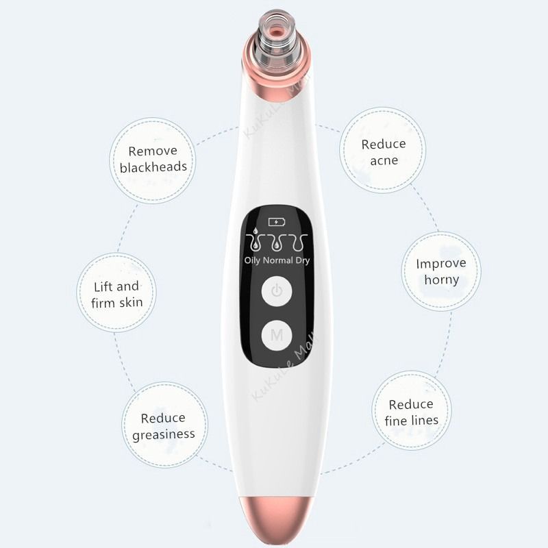 Blackhead Suction Vacuum Electric Cleansing Device acne suction machine ...