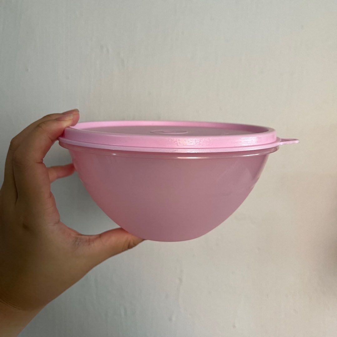 BN Authentic Tupperware Pink Round Container with Lid (3pc in a set ...