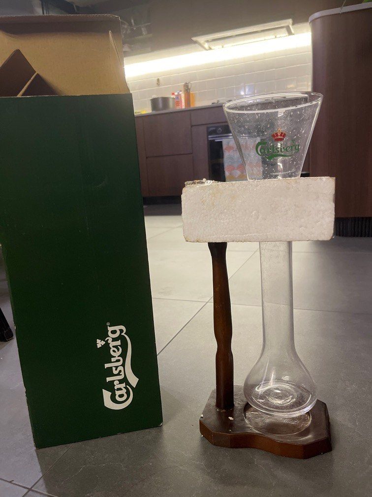 BNIB Carlsberg beer decanter on stand. Collectible Vintage Item ...
