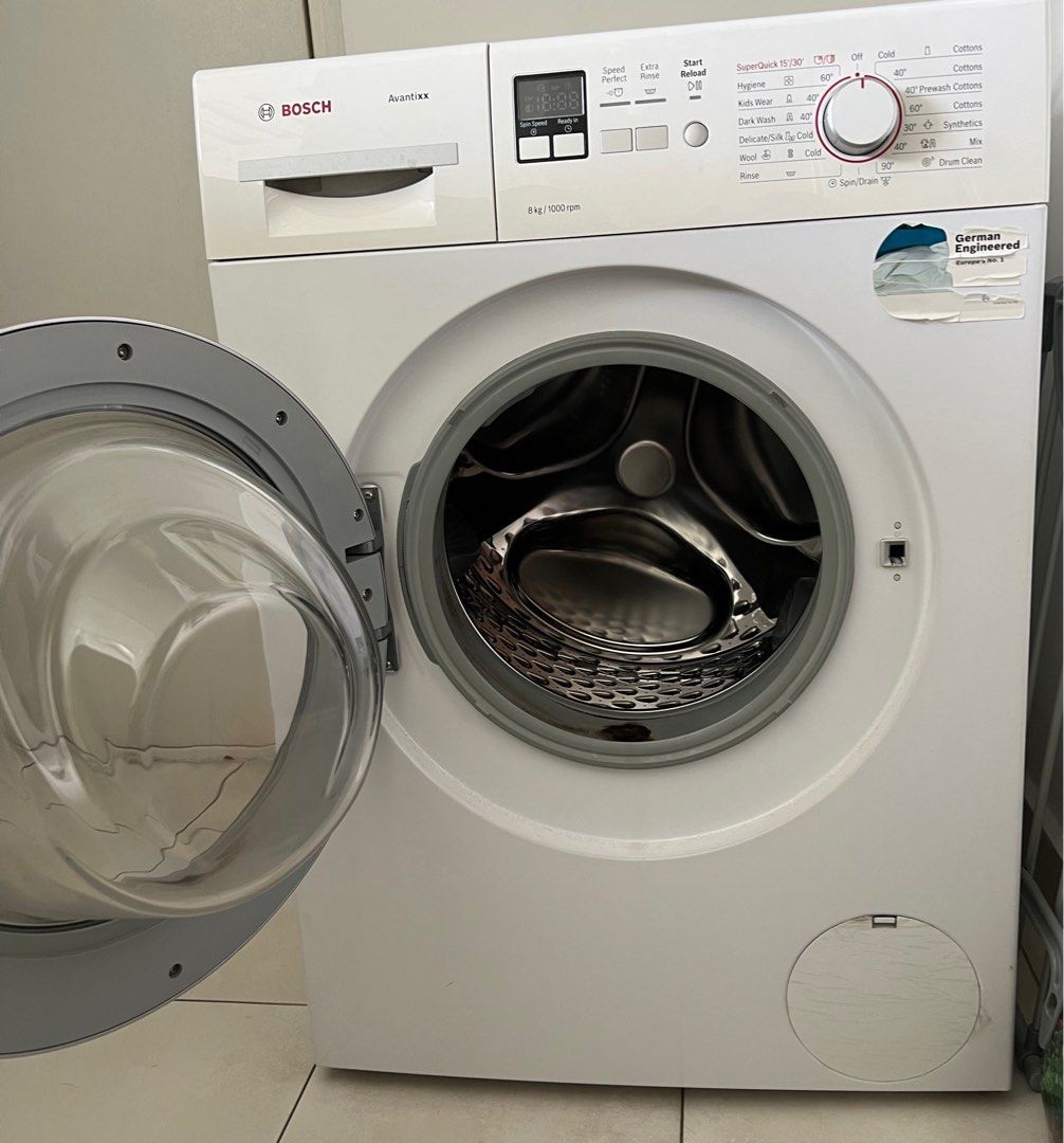 BOSCH Front Load Washing Machine (8kg), TV & Home Appliances, Washing ...