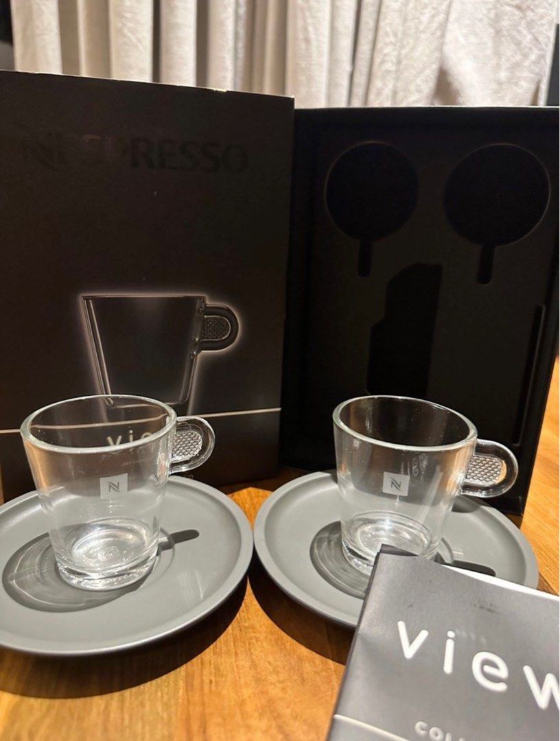 Brand New Nespresso View Collection Espresso Cups And Saucers