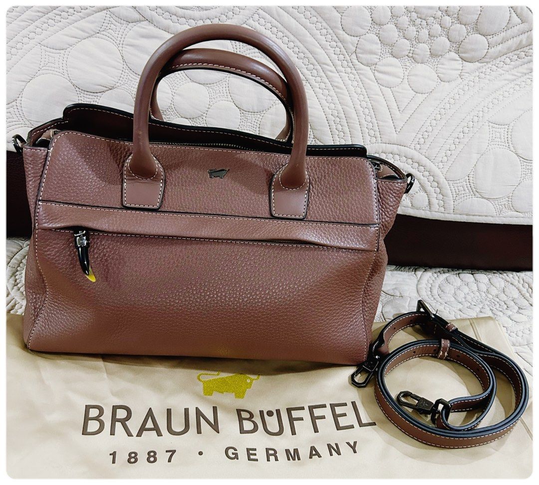 Braun Buffel tote bag, Luxury, Bags & Wallets on Carousell