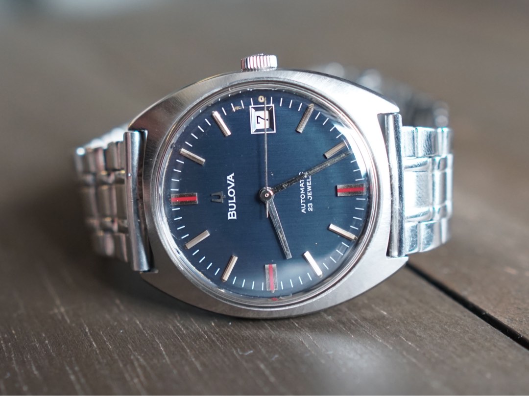 Bulova Automatic Swiss Mens Watch Vintage, Luxury, Watches on Carousell