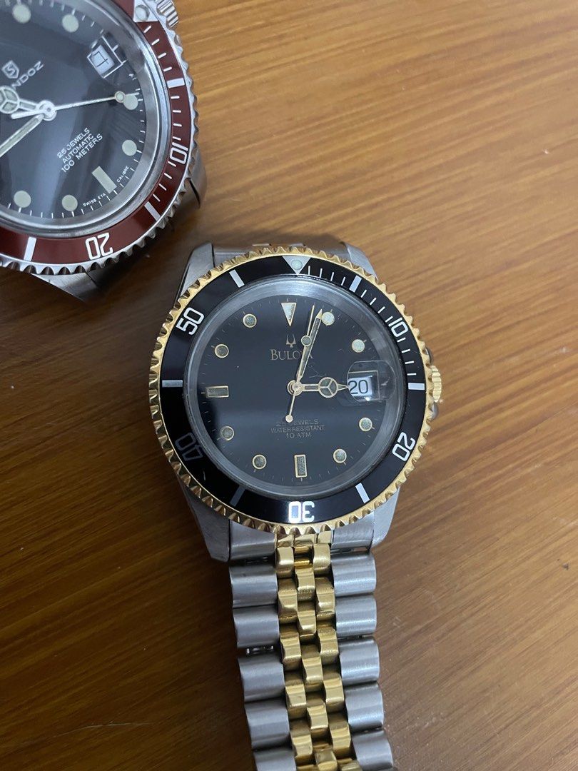 Bulova submariner, Luxury, Watches on Carousell