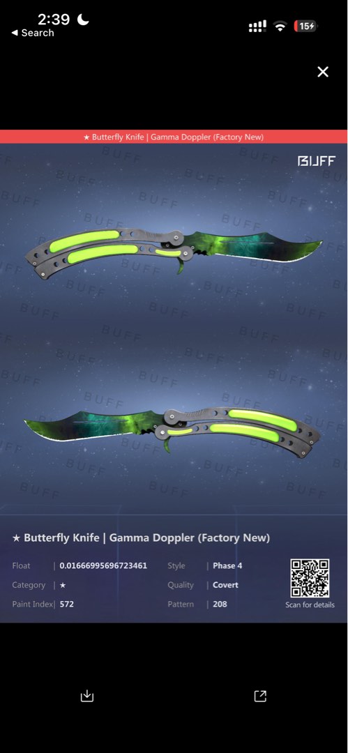 BUTTERFLY GAMMA DOPPLER P4, Video Gaming, Gaming Accessories, In-Game ...