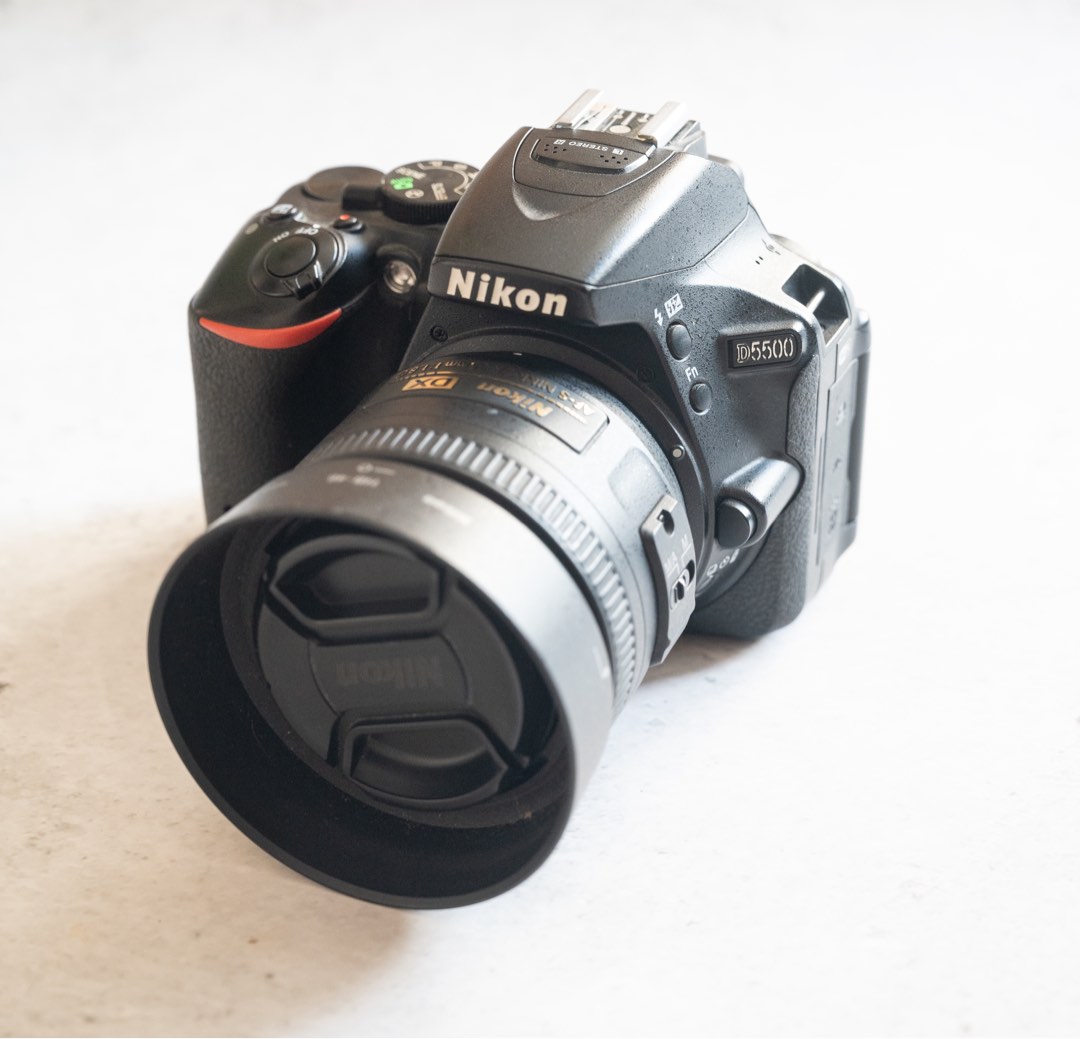 Camera, Nikon D5500 + 2 NIKKOR lenses 35mm f/1.8G and 18-140 f/3.5-5.6 ...
