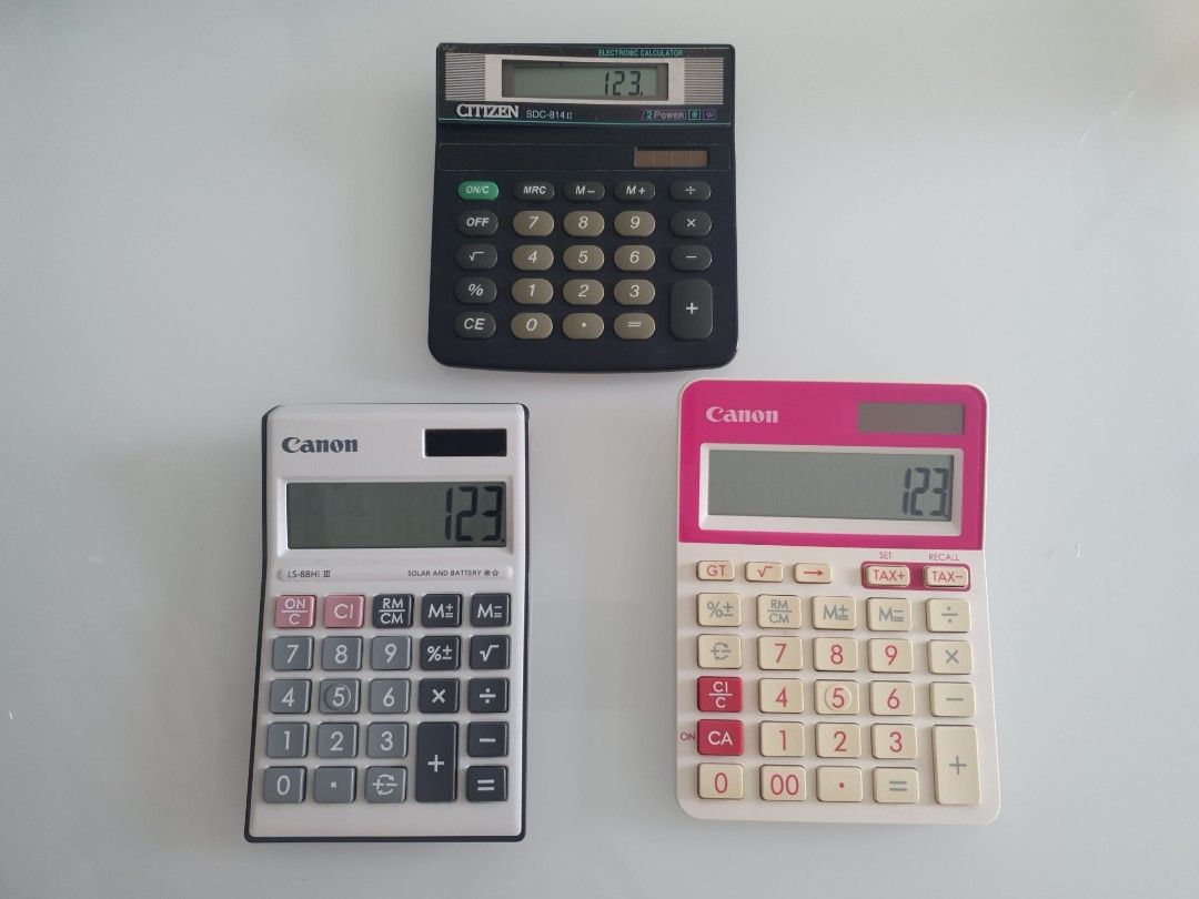 Canon / Citizen Calculator (Solar & Battery), Computers & Tech, Office ...