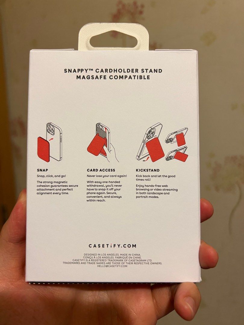 Casetify snappy cardholder stand, Mobile Phones & Gadgets, Mobile ...