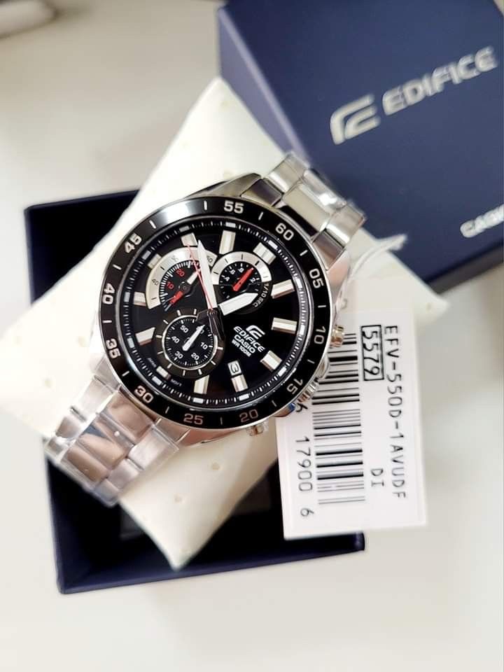 Casio Edifice EFV-550D-1AVUDF, Men's Fashion, Watches & Accessories ...