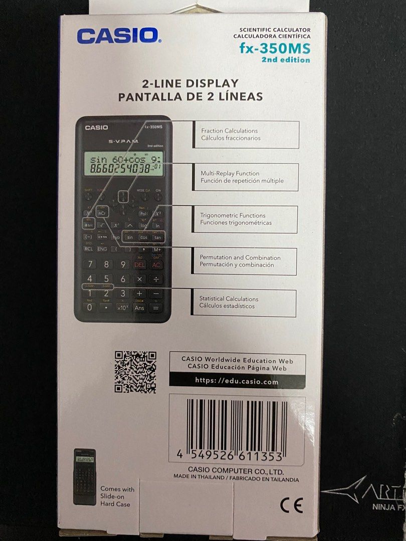 Casio fx350MS Scientific Calculator, Hobbies & Toys, Stationery & Craft ...