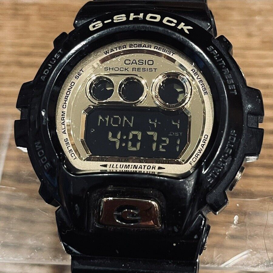 Casio GShock 6900 Gold (Negative Display), Men's Fashion, Watches ...