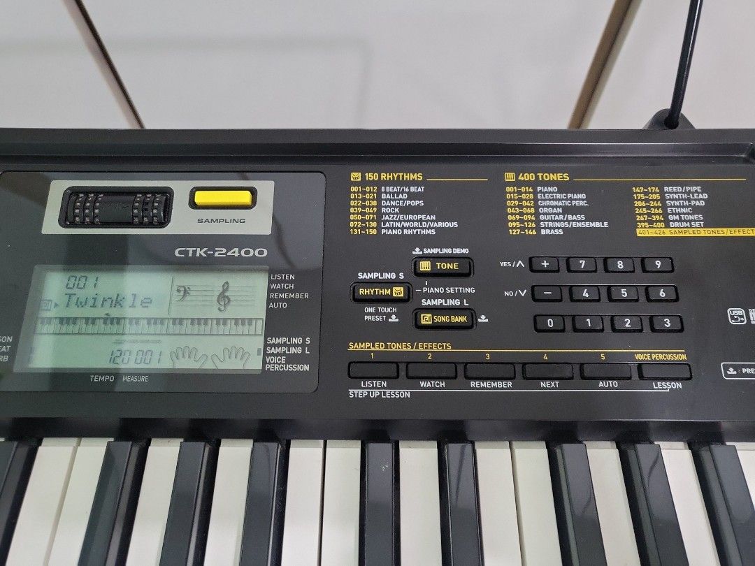 Casio Keyboard CTK-2400, Hobbies & Toys, Music & Media, Musical Instruments on Carousell