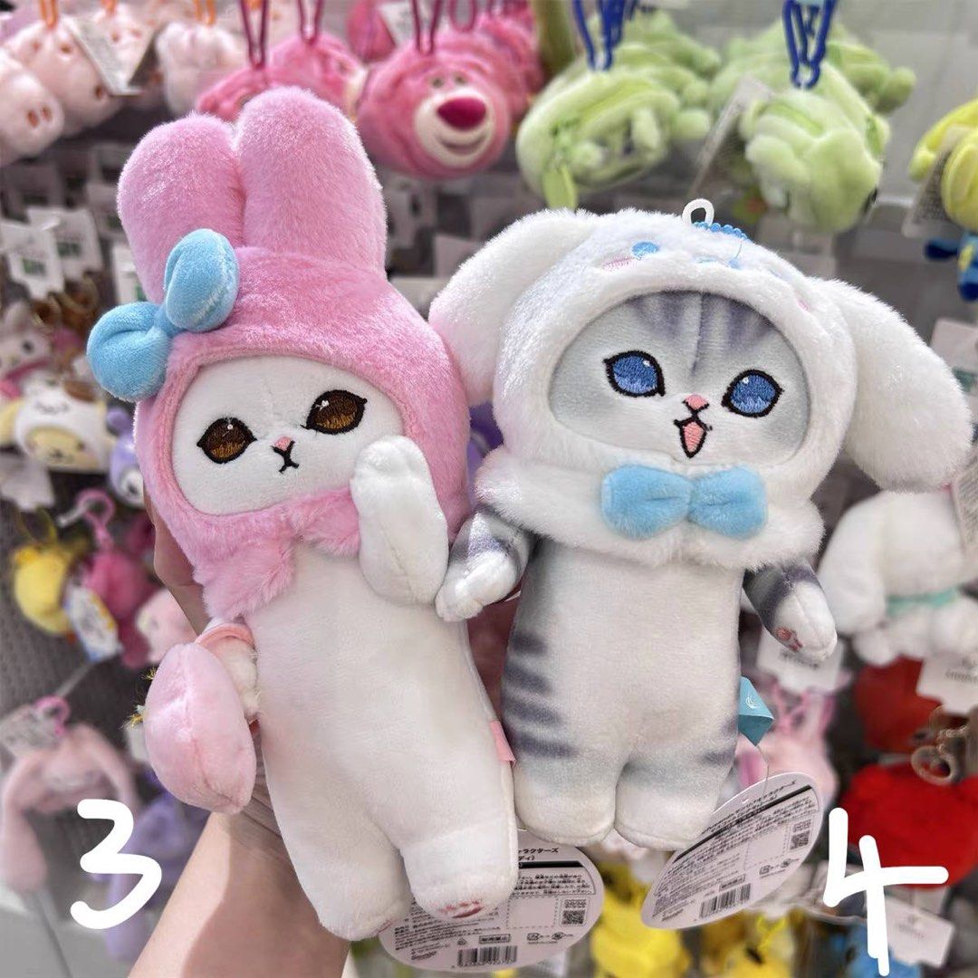 Cat mofusand miniso soft toy keychain plushie kuromi hello kitty Sanrio ...