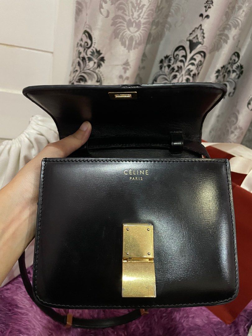 Celine box classic, Barang Mewah, Tas & Dompet di Carousell