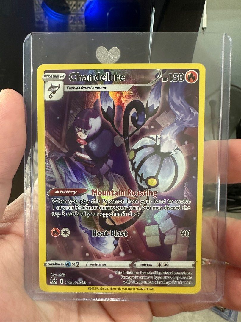 Chandelure Full Art Pokemon TCG Evolving Skies, Hobbies & Toys, Toys ...