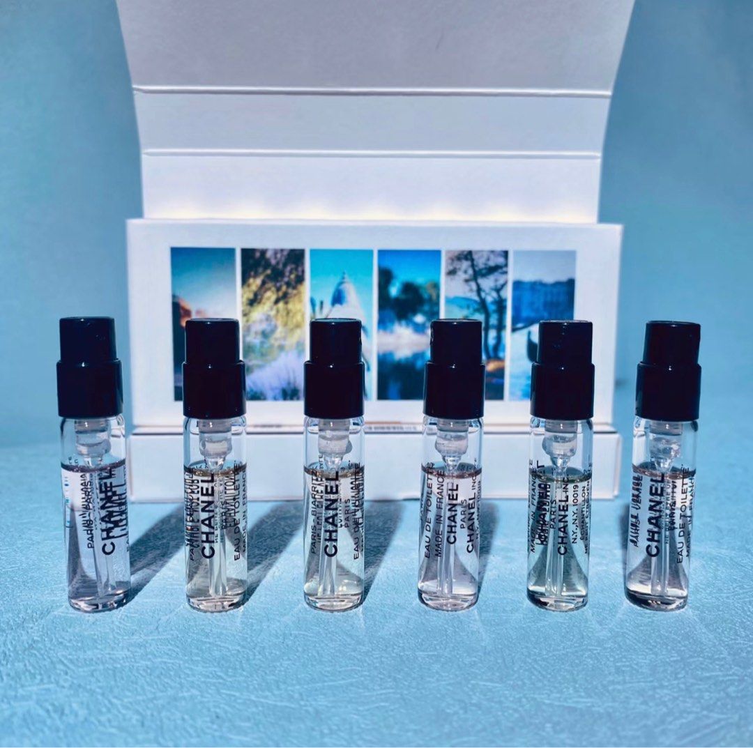 Chanel Journey 6 scents perfume sample set, Beauty & Personal Care ...