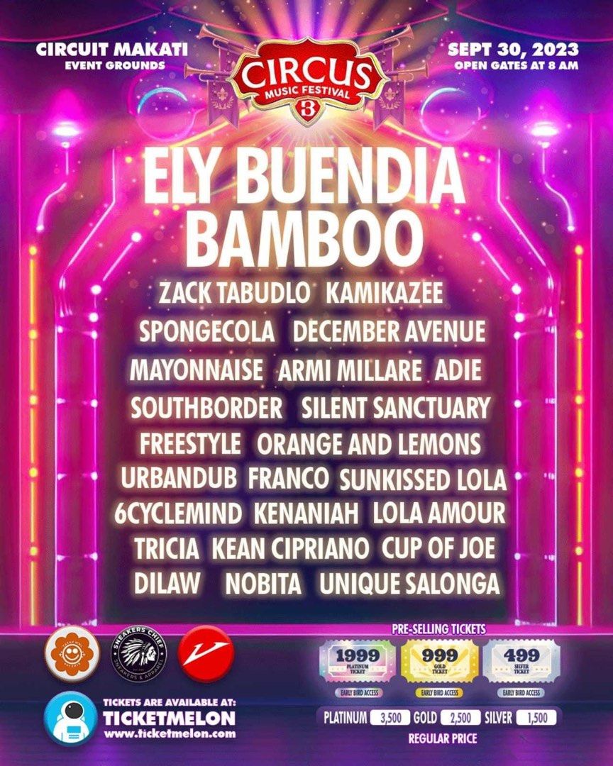 Circus Music Festival Tickets, Tickets & Vouchers, Event Tickets on ...